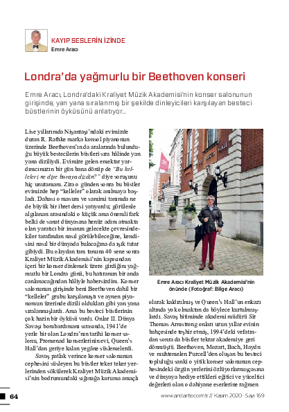 (PDF) A Beethoven concert on a rainy day in London / Londra'da yağmurlu ...