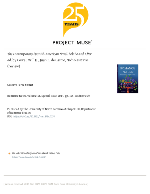 (PDF) "Will H. Corral, Juan E. de Castro and Nicholas Birns, eds. The ...