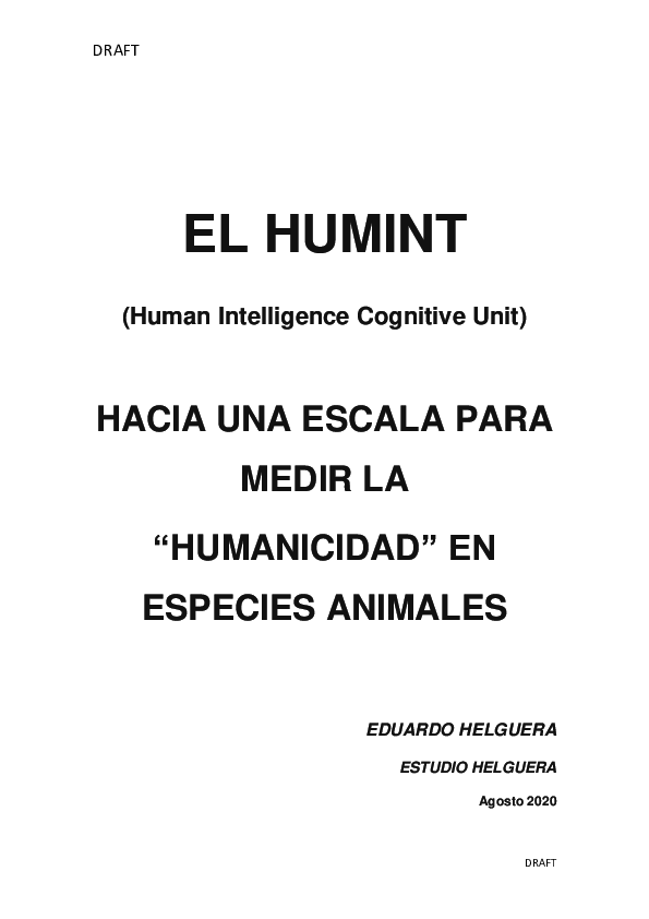 (PDF) El Humint Human Intelligence Cognitive Unit