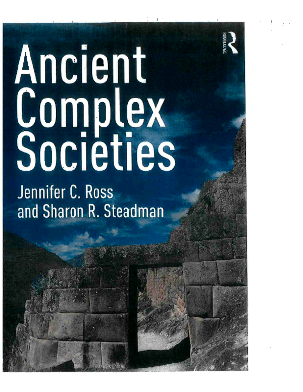 (PDF) Ancient Complex Societies