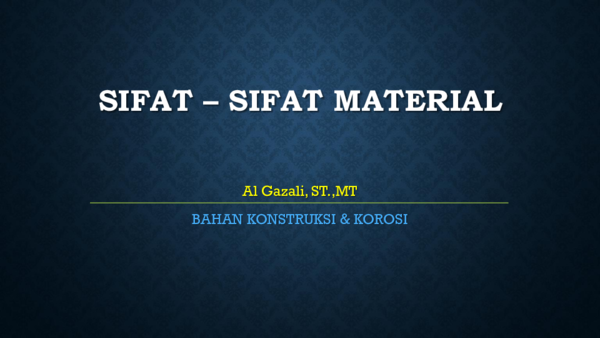 (PDF) SIFAT -SIFAT MATERIAL