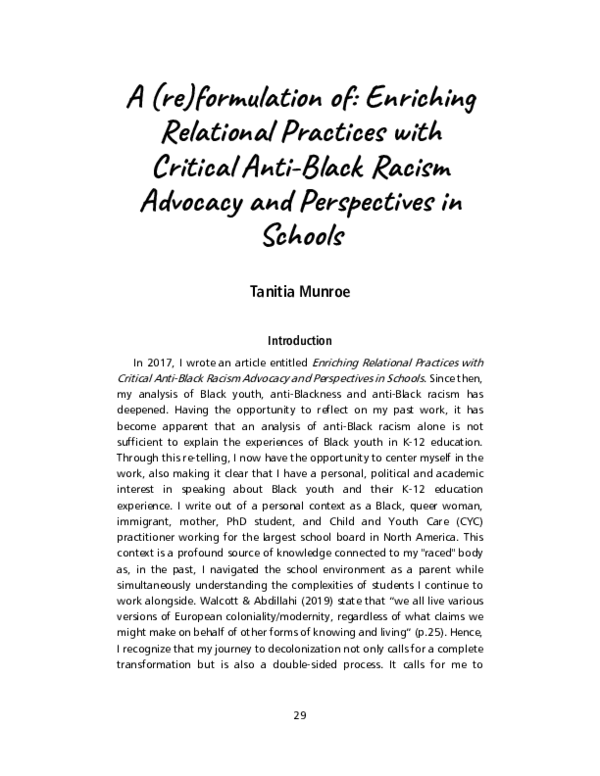 (PDF) A (re)formulation of: Enriching Relational Practices with ...