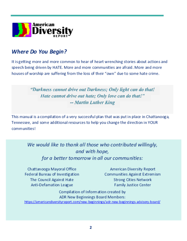 (PDF) Council Against Hate Training Manual