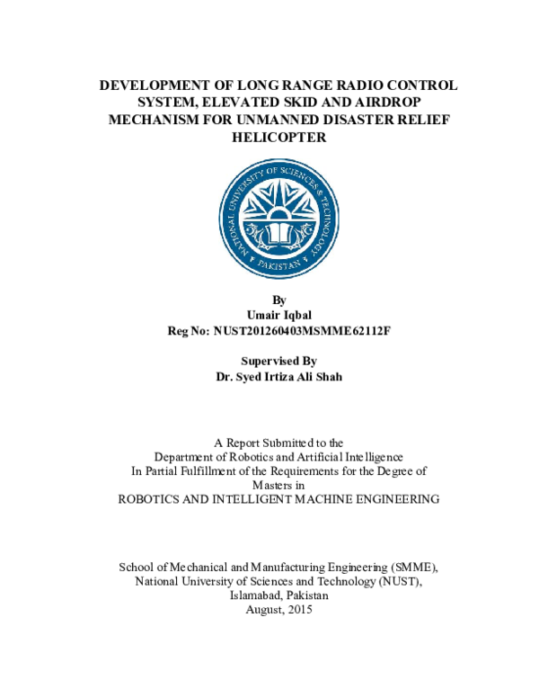 (PDF) Development of Long Range Radio Control System, Elevated Skid and ...