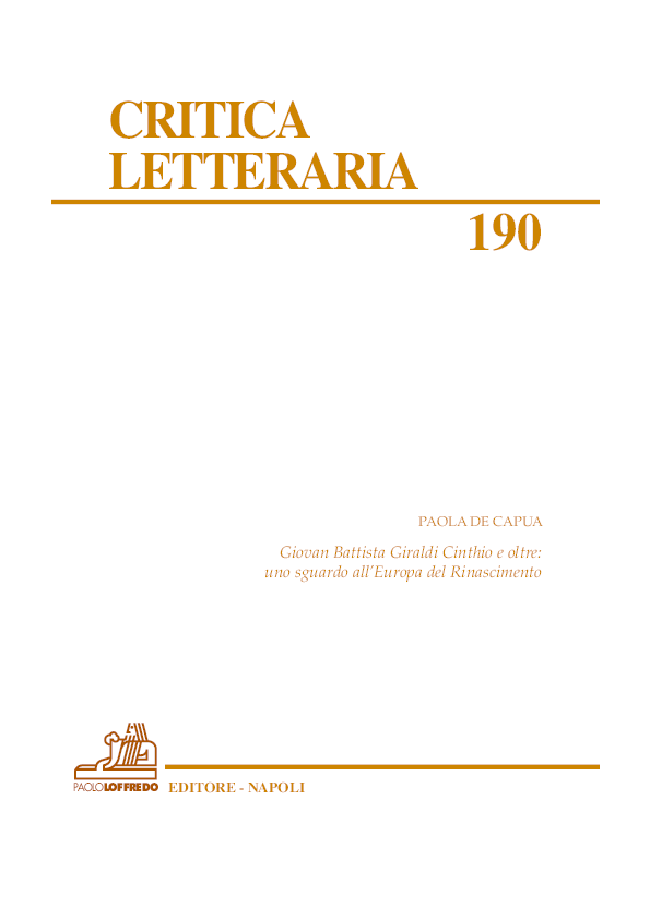 (PDF) Giovan Battista Giraldi Cinthio e oltre: uno sguardo all'Europa ...