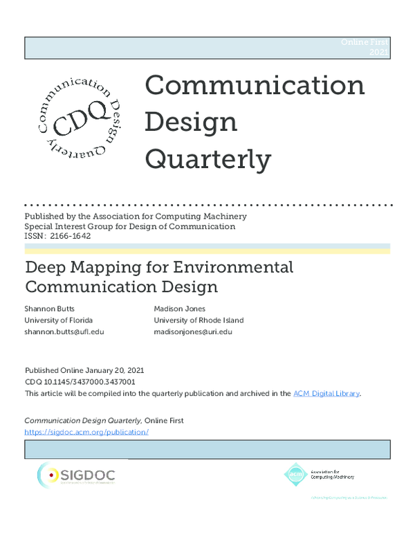 (PDF) Deep Mapping for Environmental Communication Design