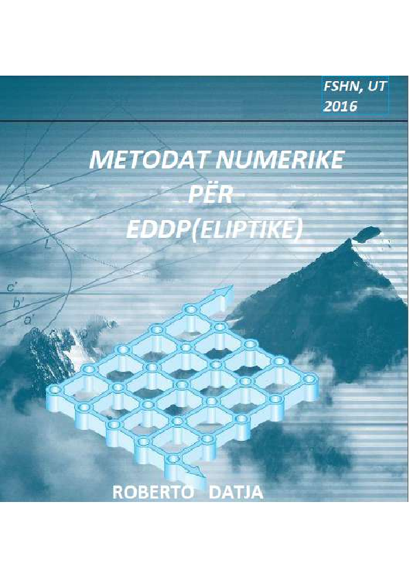 (PDF) Numerical Methods for elliptic PDEs