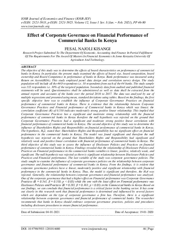 (PDF) Corporate governance compliance to the Zimbabwe National Code of Corporate Governance ...