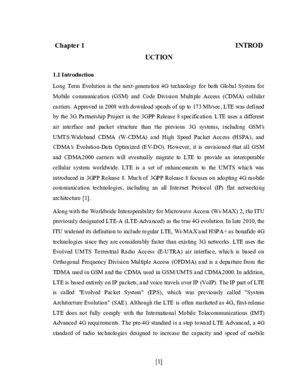 Doc Improving Bit Error Rate In Various Modulation Scheme In Lte