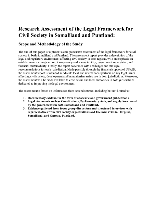 (DOC) Legal Framework for Civil Society