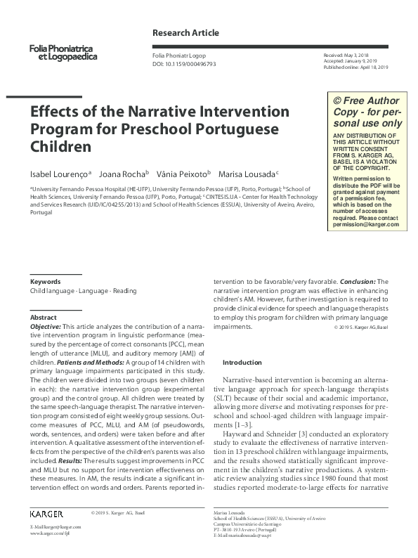 (PDF) Effects of the Narrative Intervention Program for Preschool ...