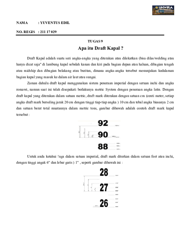 (DOC) Apa itu Draft Kapal