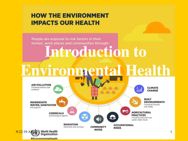 (PDF) Introduction to Environmental Health