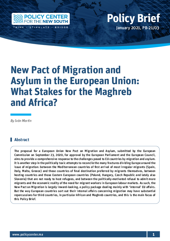 (PDF) (2021) New Pact on Migration and Asylum in the European Union ...