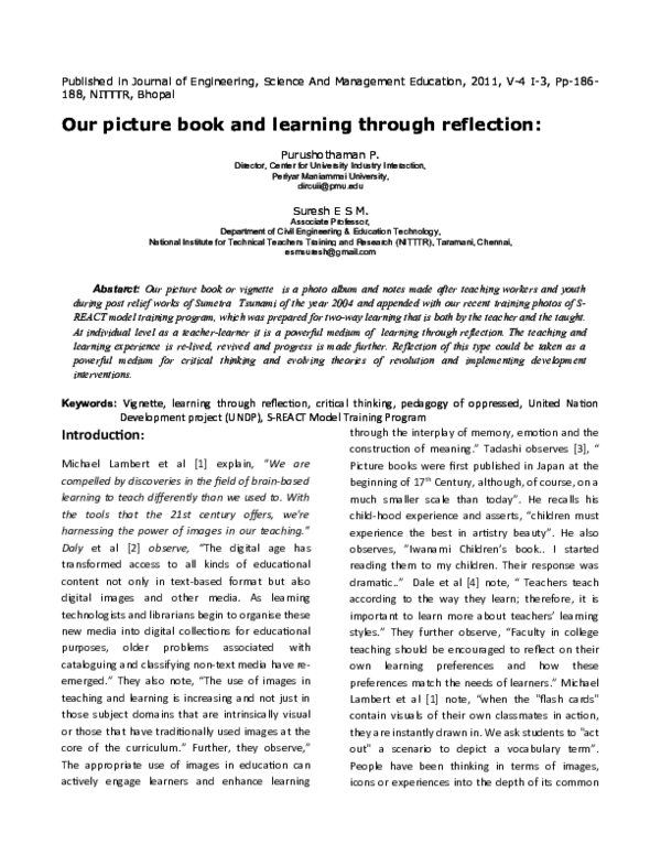 (DOC) Our picture book and learning through reflection