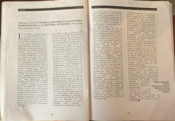(PDF) CIPOLLA, Carlo M. Entre la historia y la economía: Introducción a ...