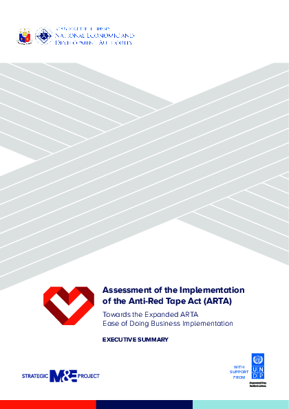 (PDF) Assessment of the Implementation of the Anti-Red Tape Act (ARTA ...