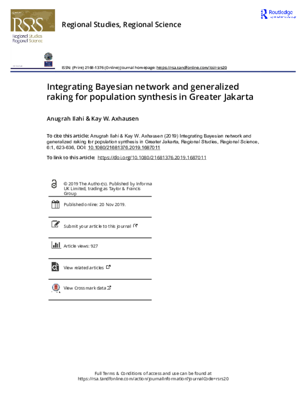 (PDF) Integrating Bayesian network and generalized raking for ...