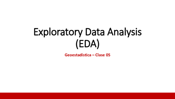 (PDF) Exploratory Data Analysis (EDA