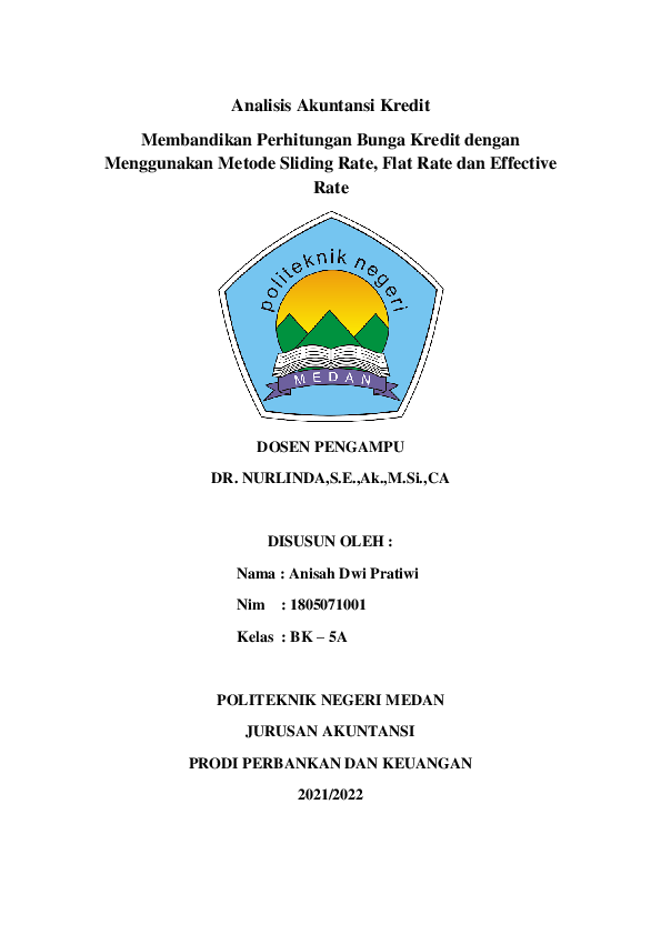 (PDF) Analisis Akuntansi Kredit Membandikan Perhitungan Bunga Kredit ...