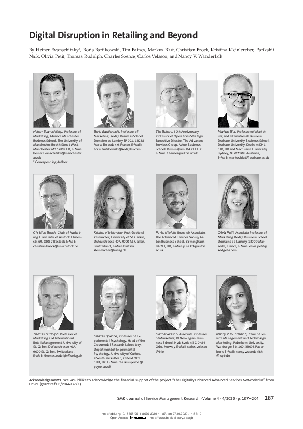 (PDF) Digital Disruption in Retailing and Beyond