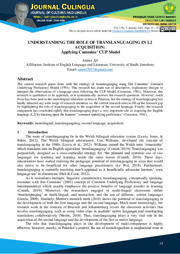 (PDF) Journal of Cultura and Lingua (CULINGUA) | https://culingua ...