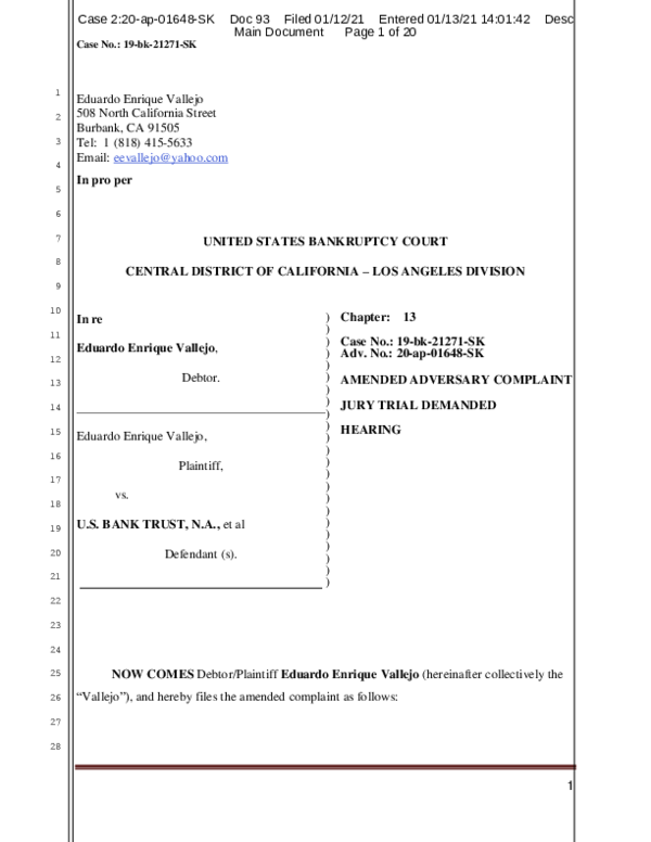 (PDF) FAC FILED IN UNITED STATES BANKRUPTCY COURT CENTRAL DISTRICT OF ...