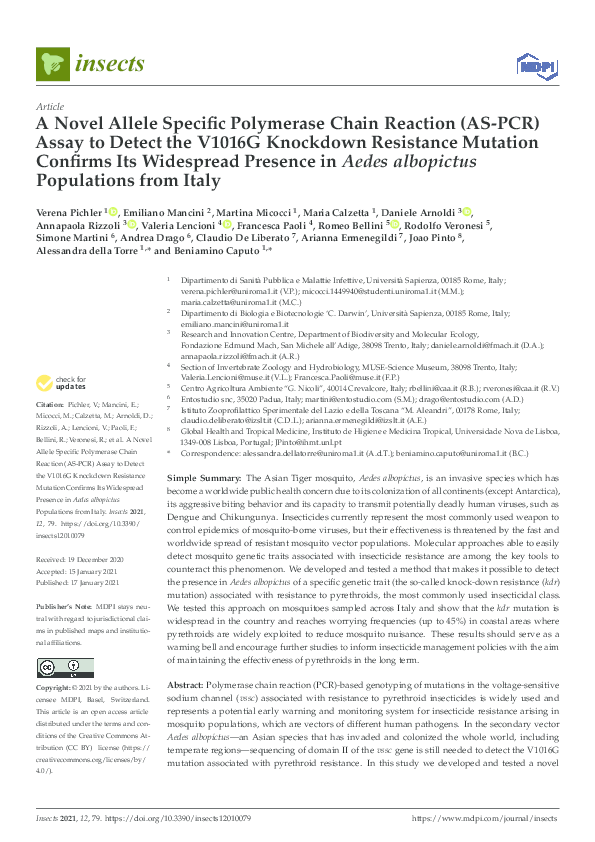 (PDF) A Novel Allele Specific Polymerase Chain Reaction (AS-PCR) Assay ...
