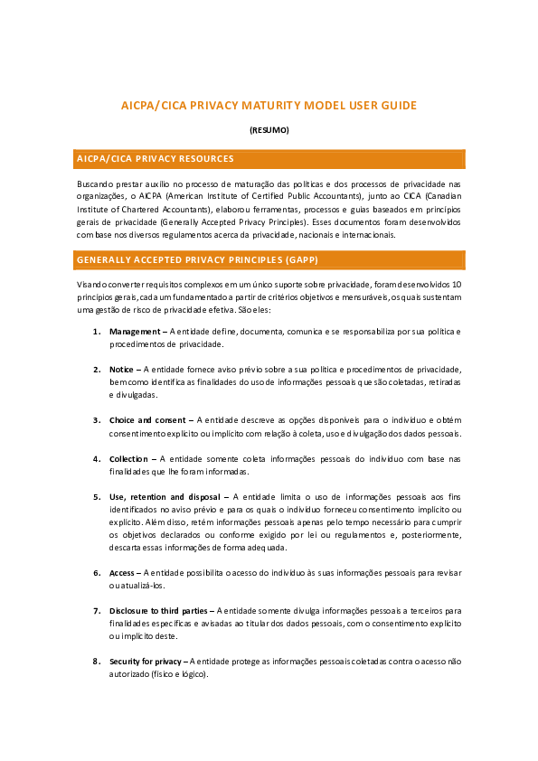 (PDF) AICPA/CICA PRIVACY MATURITY MODEL USER GUIDE AICPA/CICA PRIVACY ...