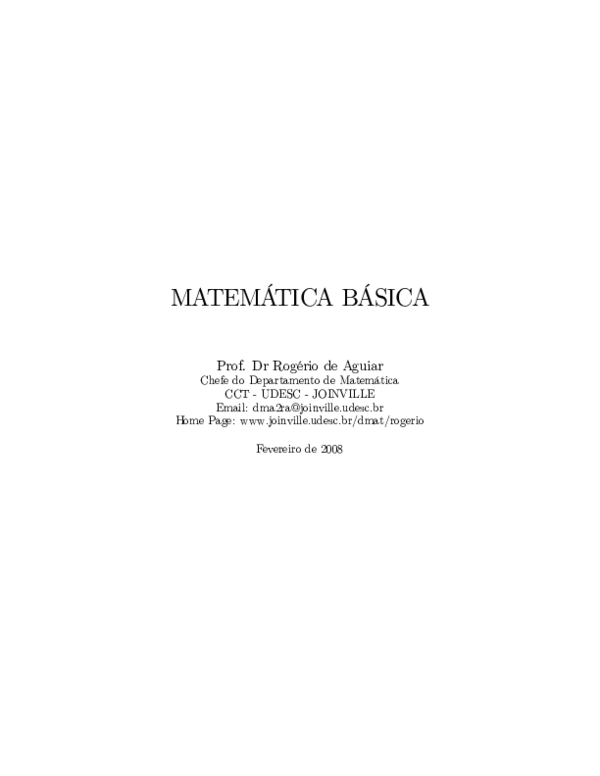 (PDF) MATEMÁTICA BÁSICA