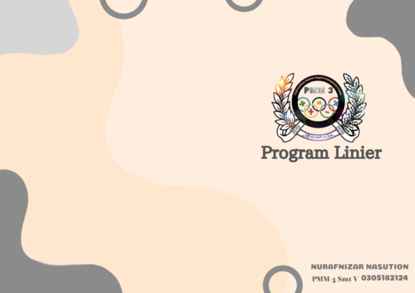 (PDF) Program Linier