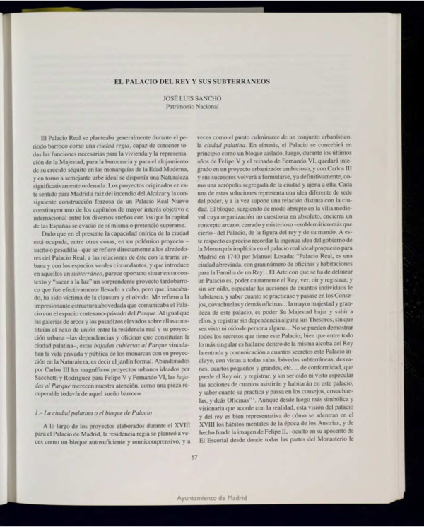 (PDF) El Palacio del Rey y sus subterráneos