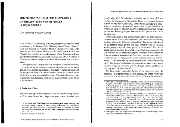 (PDF) The Protestant Military Chaplaincy of the Austrian Armed Forces ...