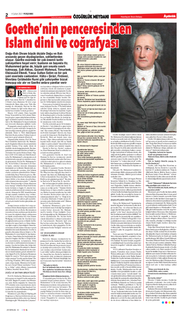 (PDF) "Goethe’nin penceresinden İslam dini & coğrafyası"