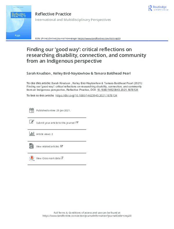 (PDF) Reflective Practice International and Multidisciplinary ...
