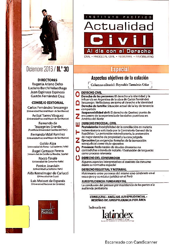 (PDF) La colación bajo el criterio de la igualdad de los sucesores y ...