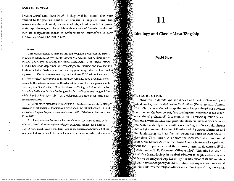 (PDF) Ideology and Classic Maya Kingship