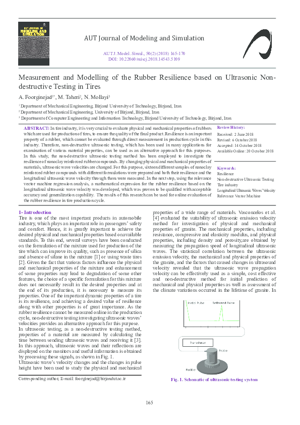 (PDF) Measurement and Modelling of the Rubber Resilience based on ...