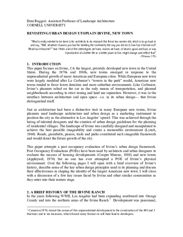 (PDF) Deni Ruggeri Assistant Professor of Landscape Architecture ...