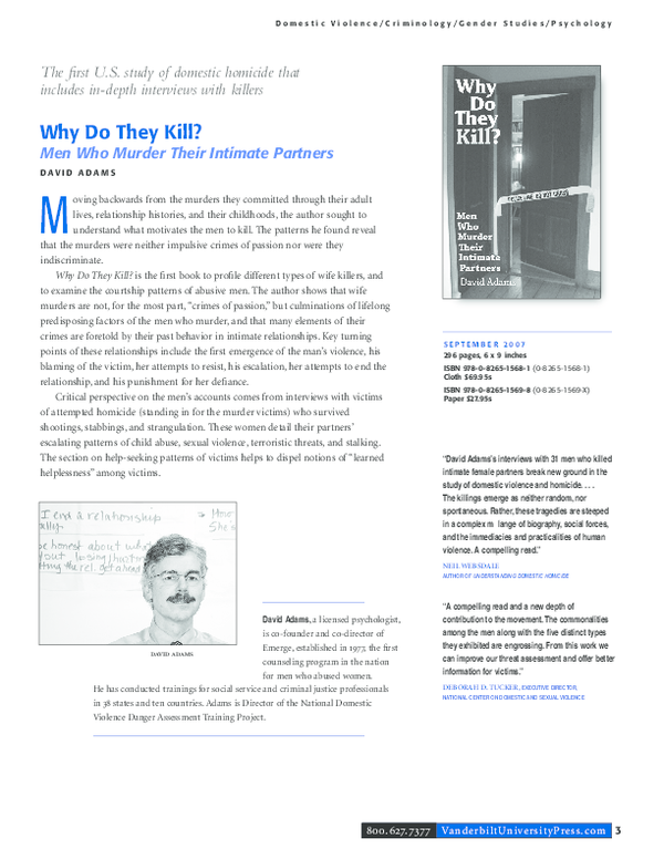 (PDF) Why Do They Kill