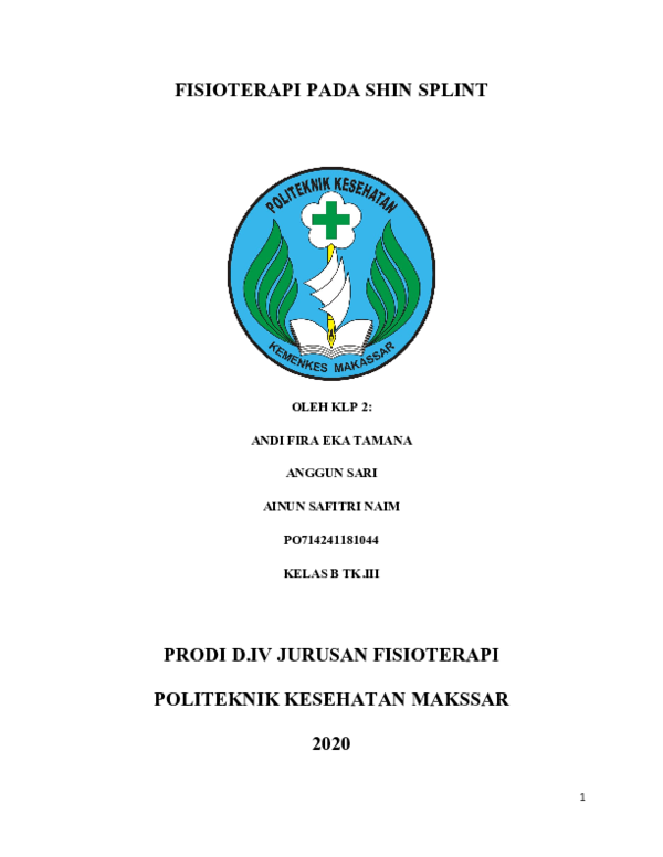 (DOC) FISIOTERAPI PADA SHIN SPLINT