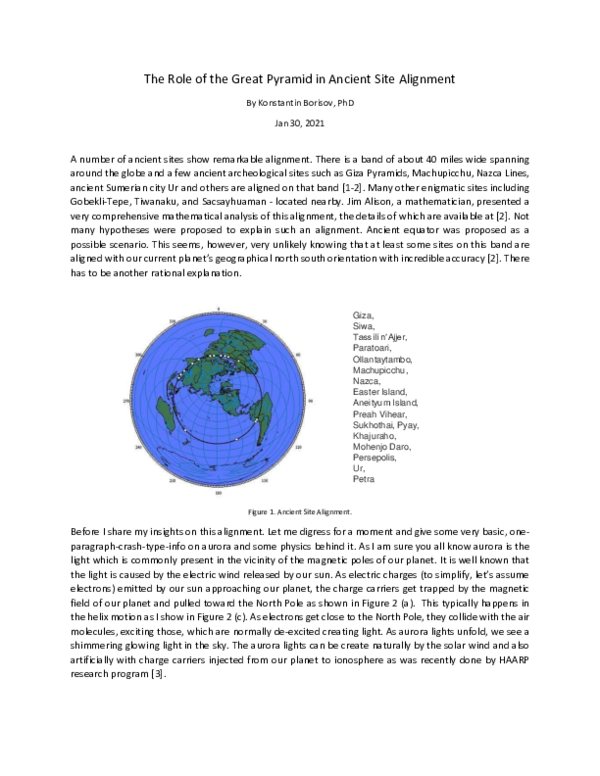 (PDF) The Role of the Great Pyramid in Ancient Site Alignment