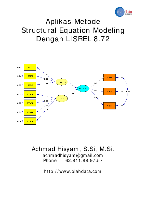(PDF) Aplikasi Metode Structural Equation Modeling Dengan LISREL 8.72