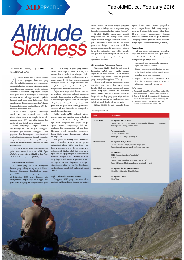 (PDF) Altitude Sickness