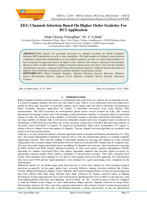 (PDF) EEG Channels Selection Based On Higher Order Statistics For BCI ... (PDF) EEG Channels Selection Based On Higher Order Statistics For BCI ...