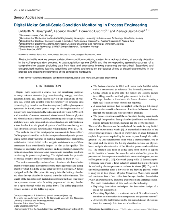 (PDF) Digital Moka: Small-Scale Condition Monitoring in Process ...