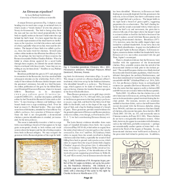 (PDF) An Etruscan tripudium?