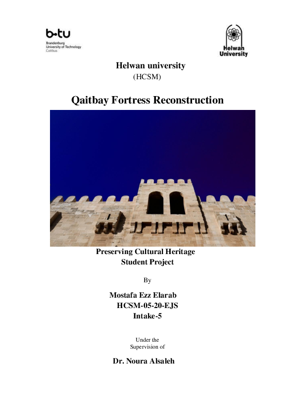 (PDF) Qaitbay Fortress Reconstruction