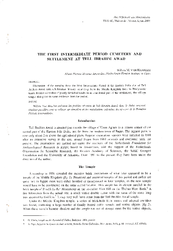(PDF) Des Néferkarë aux MonïoLrhotep TMO 40, Maisonde I'Orient, Lyon ...
