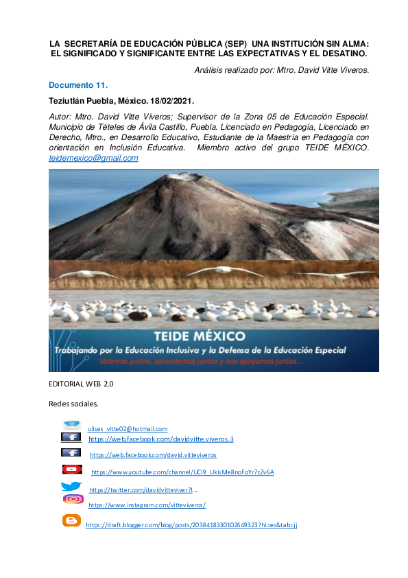 (PDF) LA SECRETARÍA DE EDUCACIÓN PÚBLICA (SEP) UNA INSTITUCIÓN SIN ALMA ...